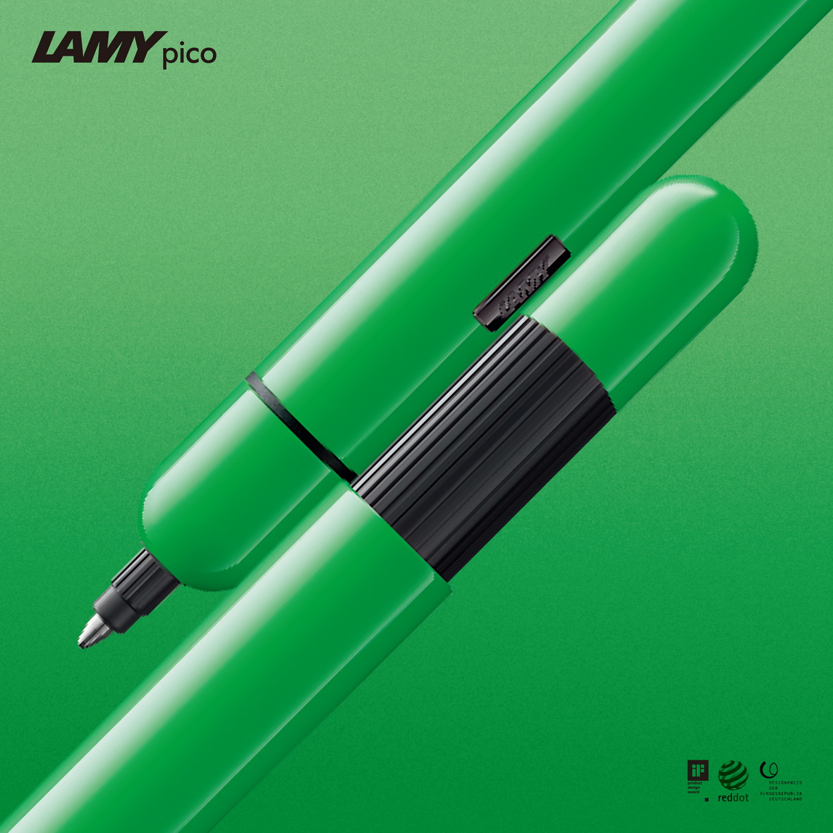 LAMY | LAMY pico 2019 neon green 口袋系列 原子筆 閃耀上市