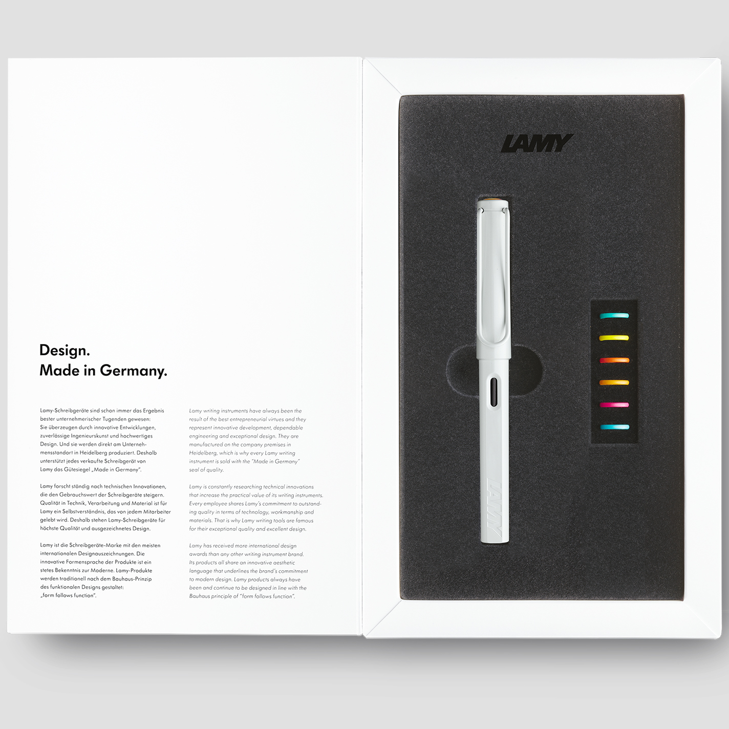 LAMY | 2025 LAMY safari 狩獵者系列 Pernnial white & Black 多彩環套鋼筆禮盒 限量上市