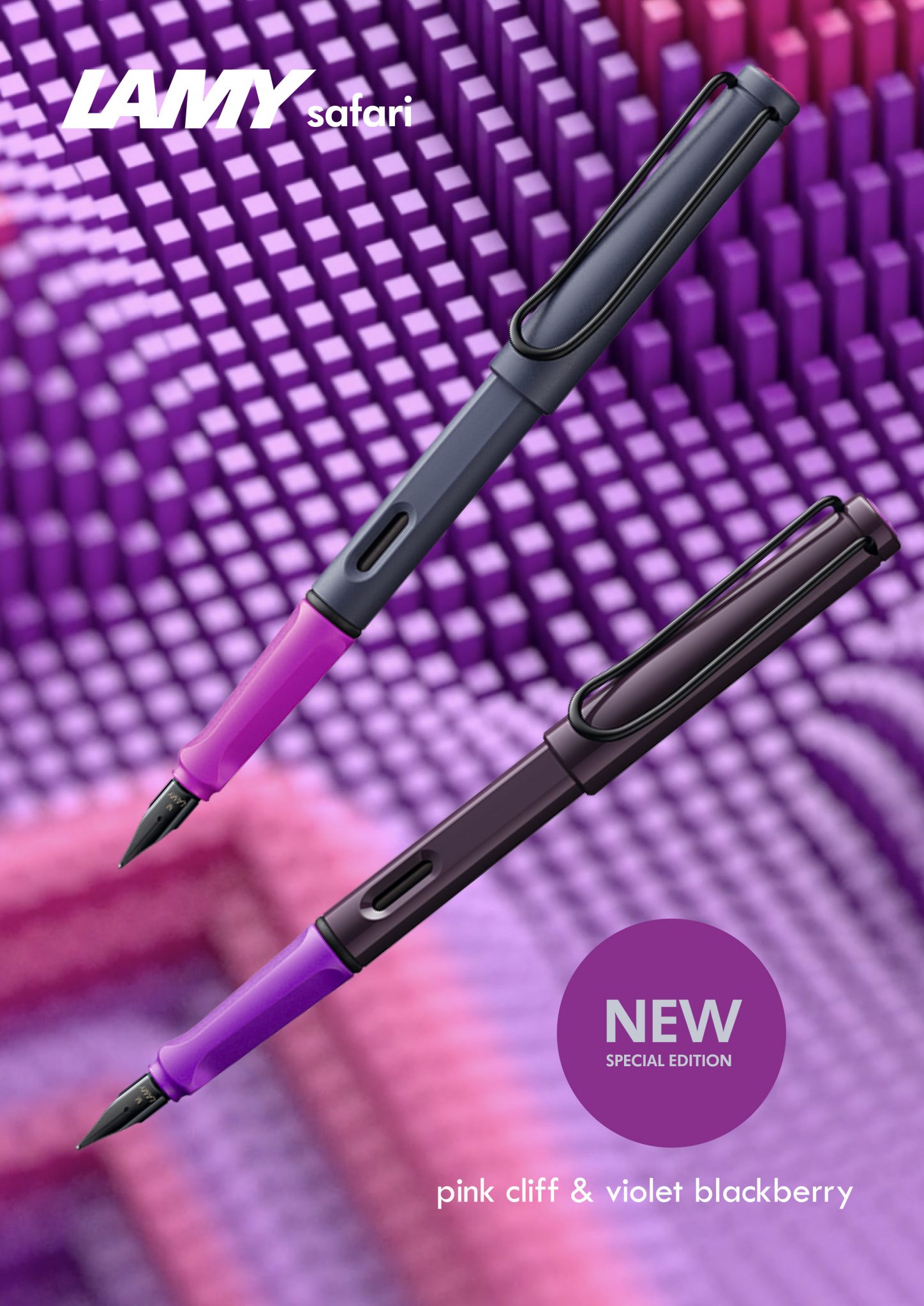 LAMY | 2024 LAMY safari 狩獵者系列 限量色20周年 紀念款 pink cliff and violet ...