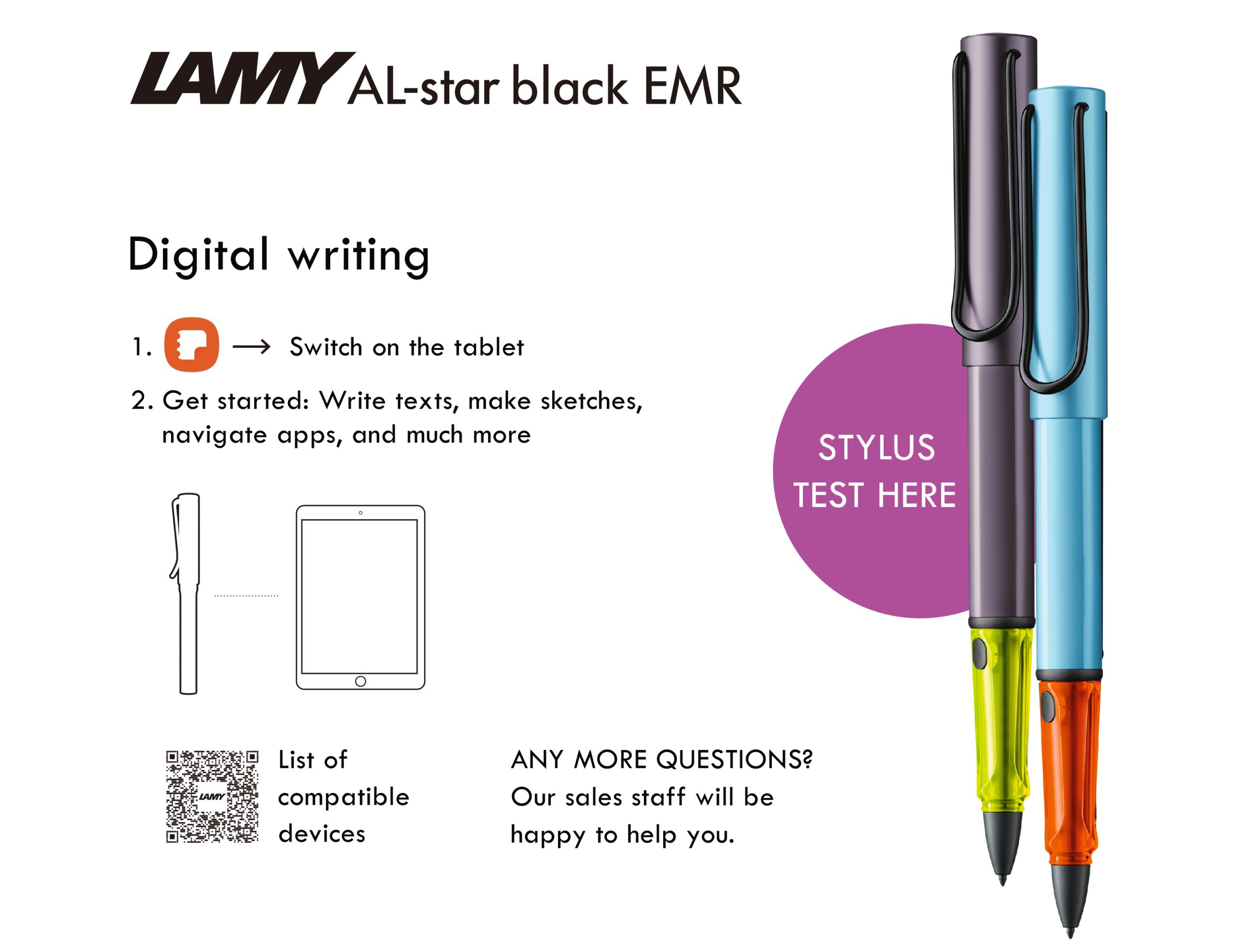 LAMY | LAMY AL STAR Digital Writing 數位書寫觸控筆 – 2025 全新 單寧藍 & 紫灰色 閃耀上市